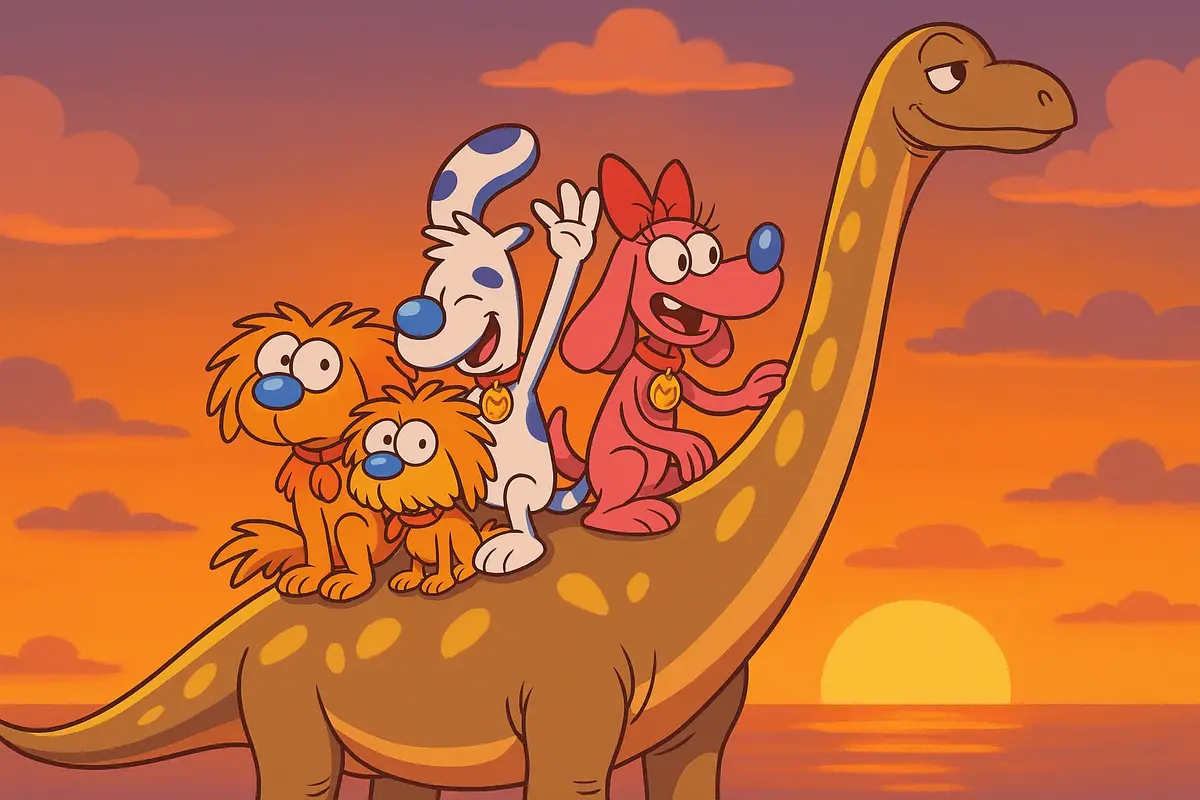 Ralph, Mitzy and Scribble (The Secret Files of the Spy Dogs) are riding ...