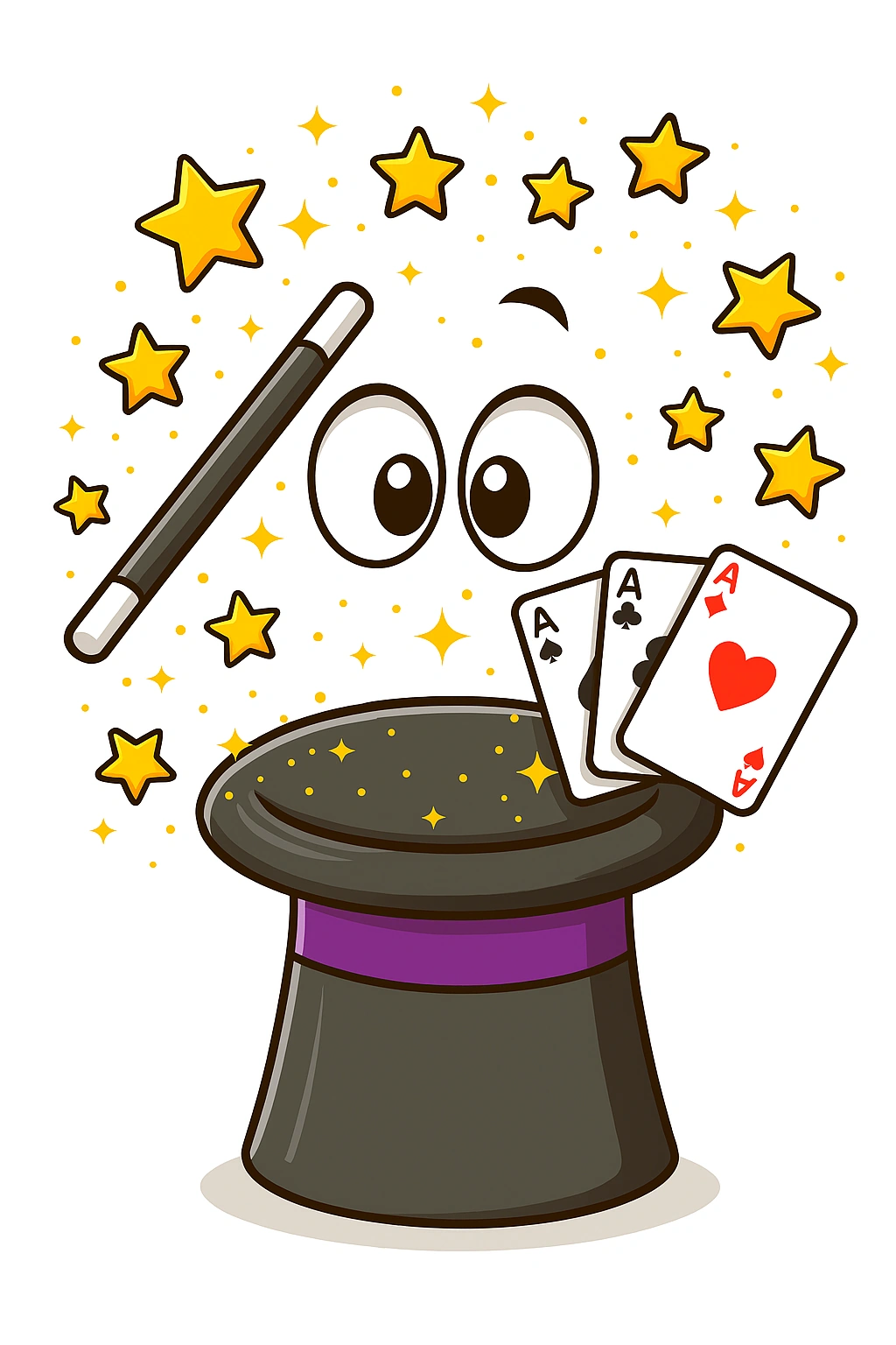 Cartoon magician trick with magic activities (Copilot AI stuff) | Fan ...