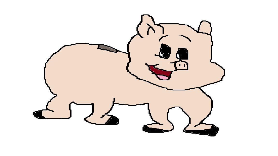Hamm in style of Porky Pig (art STUFF) | Fan art Fun Wiki | Fandom