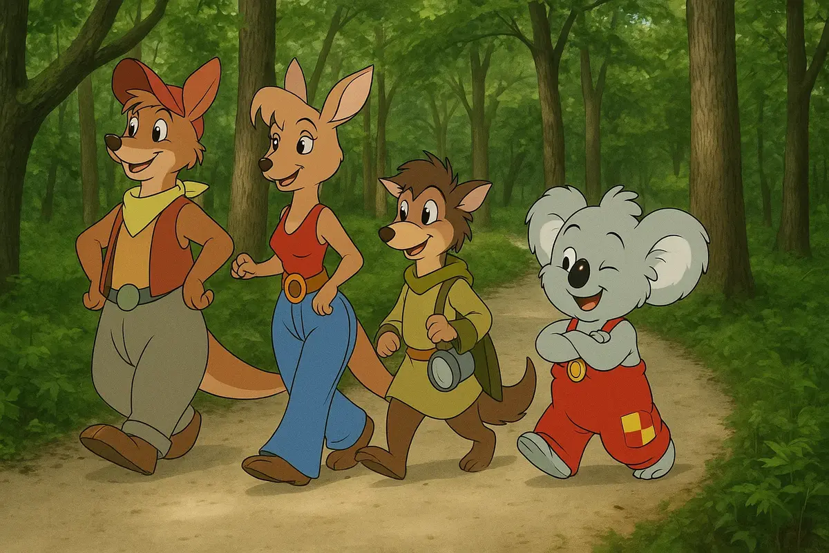 Skippy the Kangaroo, Matilda Roo, Pos the Possum and Blinky Bill (Yoram ...