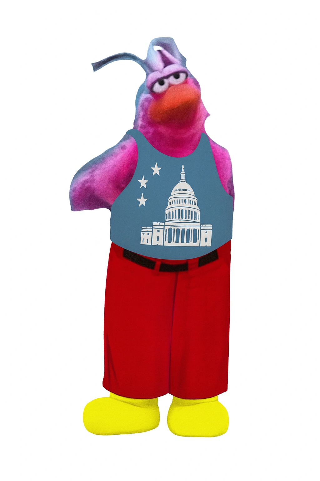 Shirley Bird Wears Kermit's Olympics Shirt (Copilot ai) | Fan art Fun Wiki | Fandom