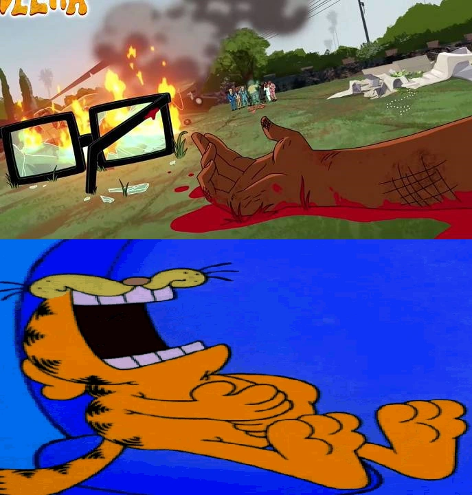 Garfield laughs at 2023 Velma's death by MaxietheFox2005 (DeviantArt ...