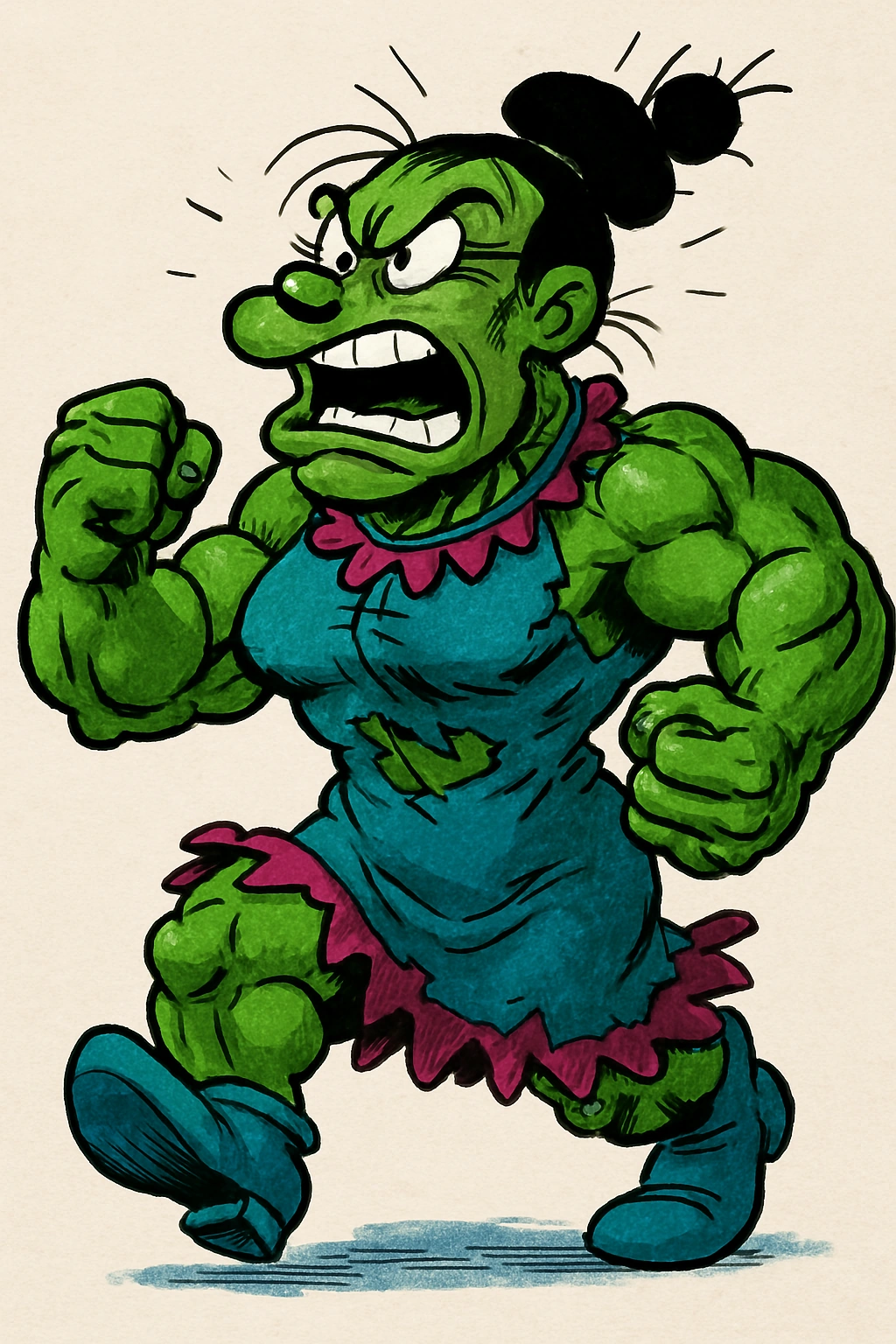 Hulk Olma Eusebia (Fix und Foxi) (Copilot Al) | Fan art Fun Wiki | Fandom