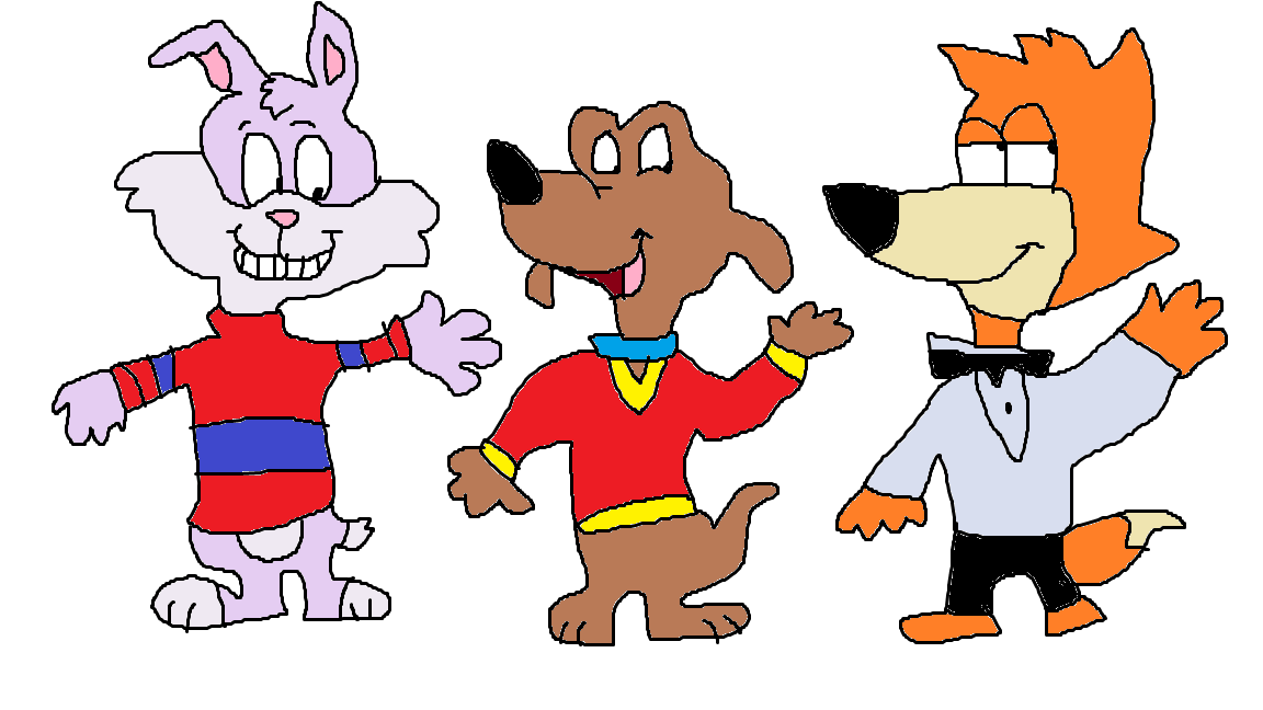 Reader Rabbit, Frankie the Dog (JumpStart) and Spy Fox (art STUFF ...