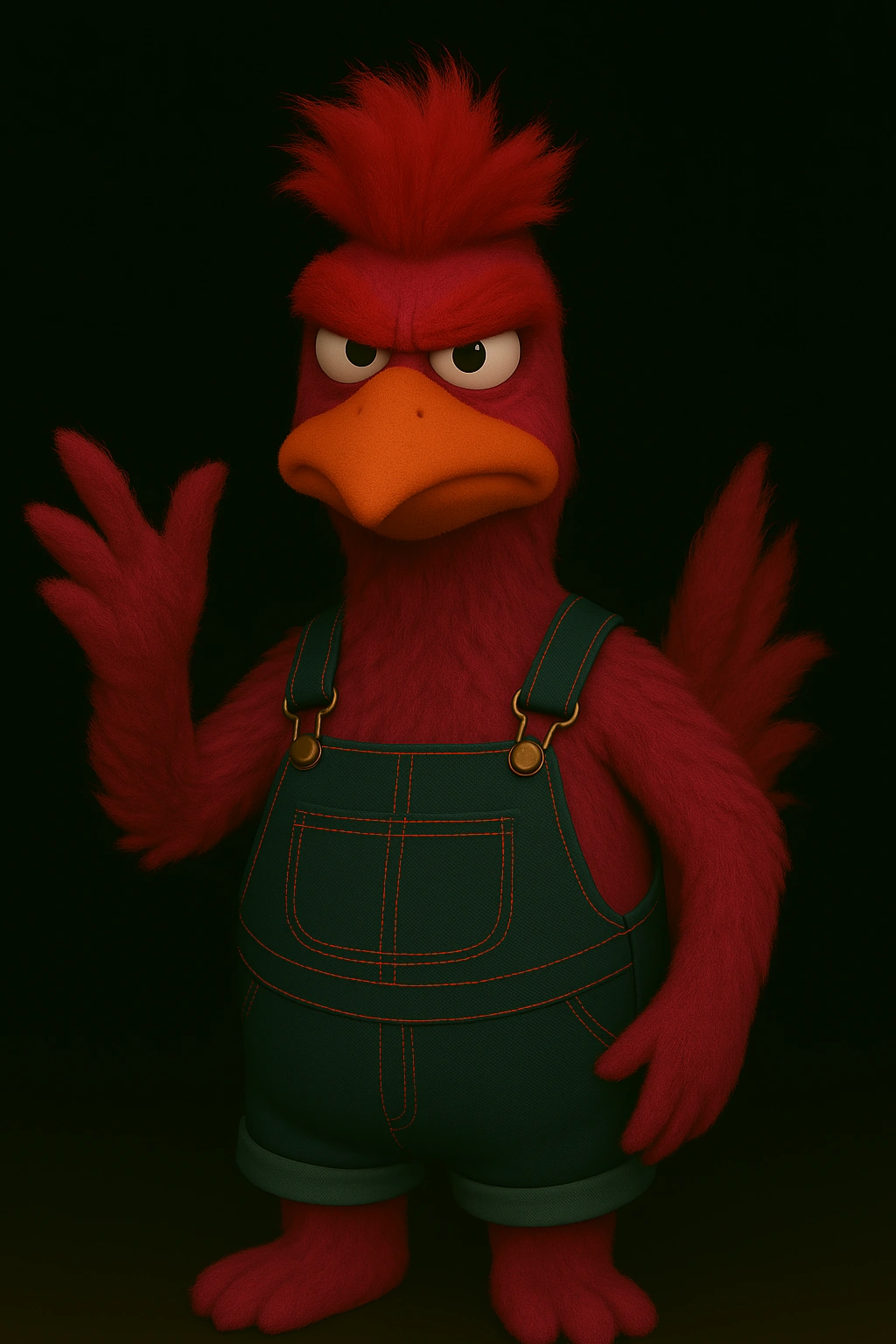 DUKE BIRD WEARS OVERALLS (Copilot AI) By mnwachukwu16 (DeviantArt Stuff) | Fan art Fun Wiki | Fandom