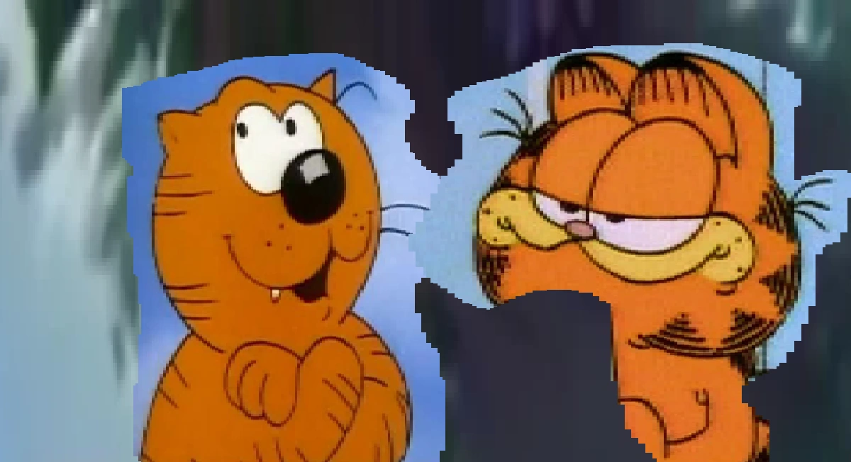 Heathcliff and Garfield in the same scene (with Timmy Brisby and Jenny ...
