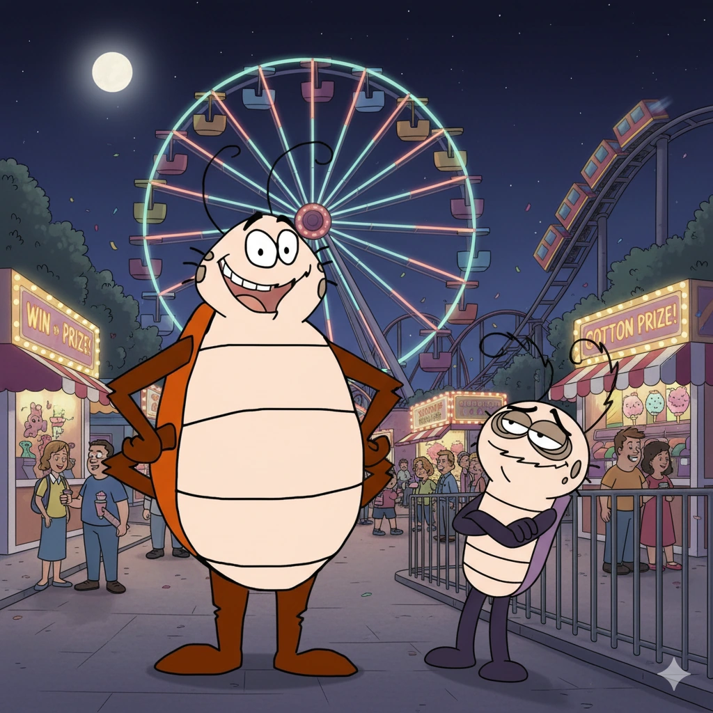 Rube Roach and Reg Roach in the Amusement Park (Gemini) | Fan art Fun Wiki | Fandom