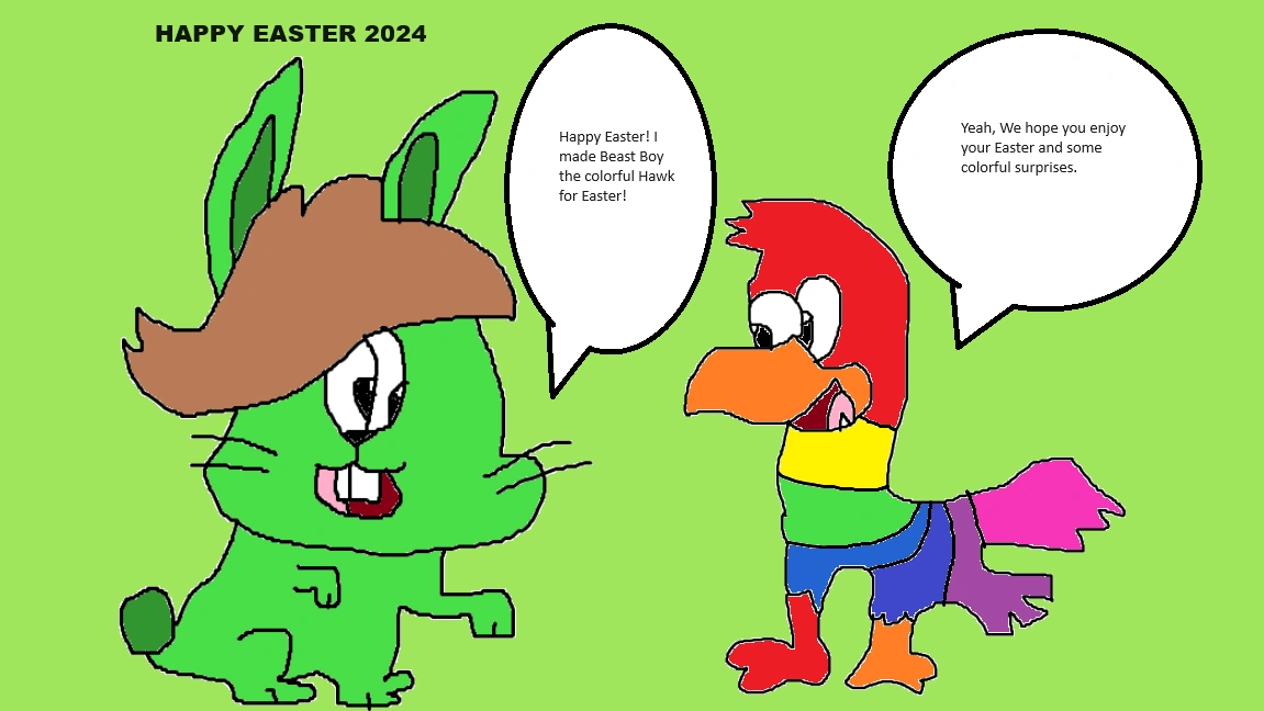 Happy Easter from Darren and Beast Boy by SidabaTheToonLord (DeviantArt ...