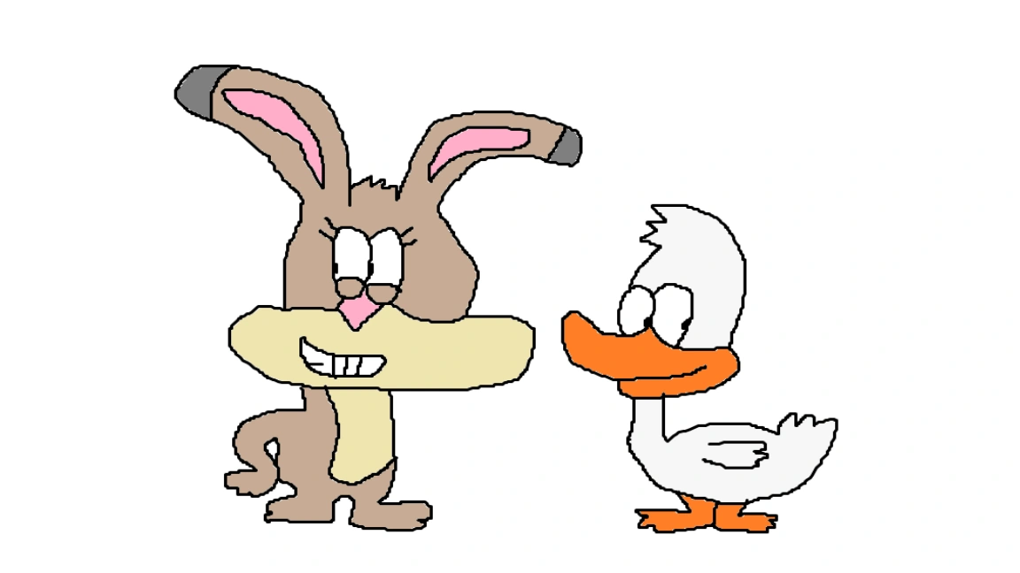 Cartoon Jackrabbit and Duck by TBroussard (DeviantArt stuff) | Fan art ...