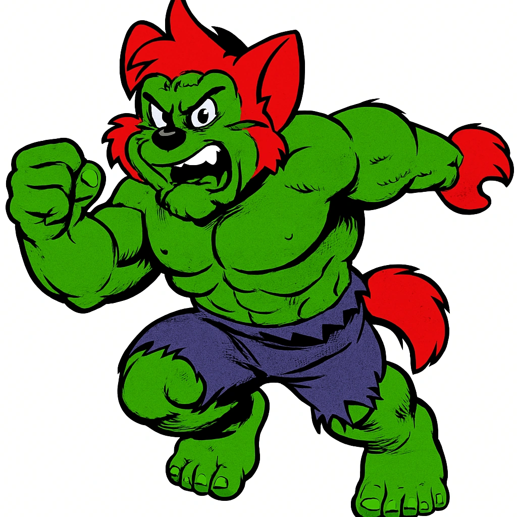 Hulk Uncle Fax (Fix & Foxi and Friends) (Copilot Al) | Fan art Fun Wiki ...