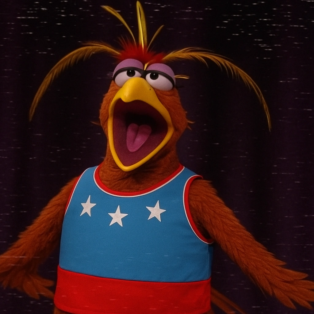 Harvey Bird in Style of The Same Photo While I Pee Kermit the Frog from ...