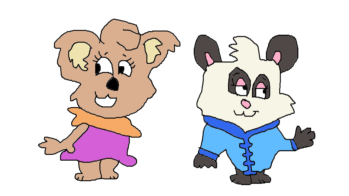Nutsy Koala and Ling Ling Panda (Blinky Bill) (art STUFF) | Fan art Fun ...