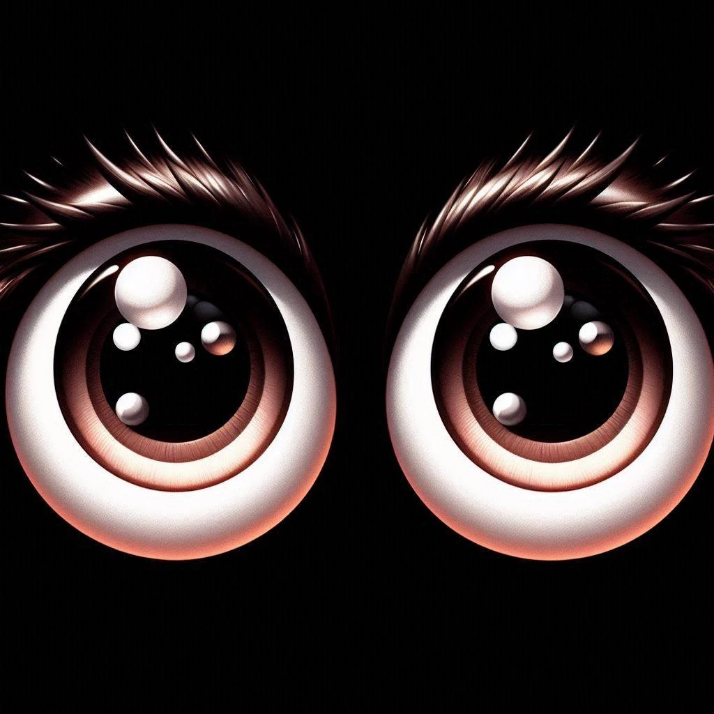 Two big eyes staring in the dark (AI stuff) | Fan art Fun Wiki | Fandom
