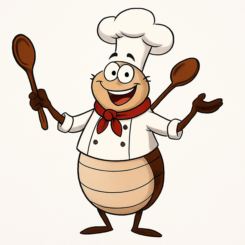 Rube Roach (RoboRoach) dressed as Chef | Fan art Fun Wiki | Fandom