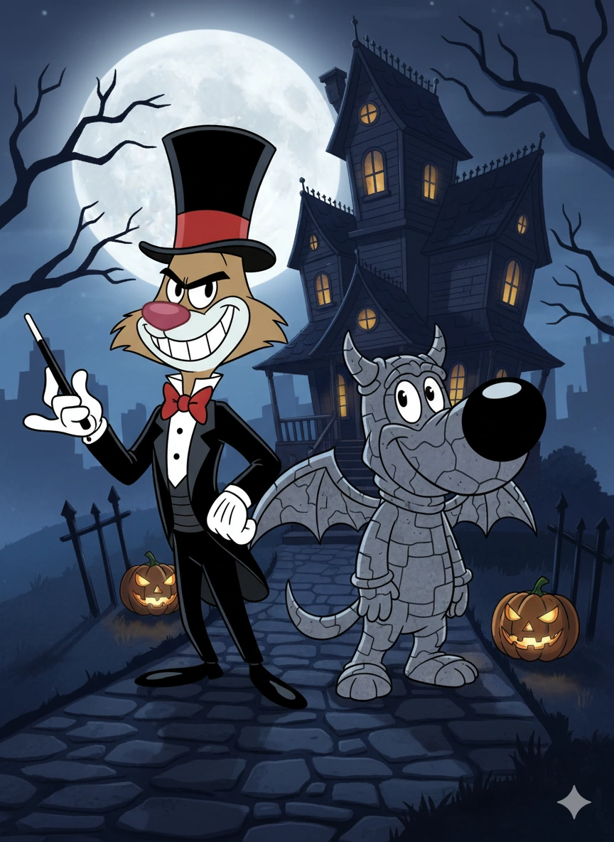 Rowdy and Peanut in Halloween outfits (AI) by MaxietheFox2005 ...