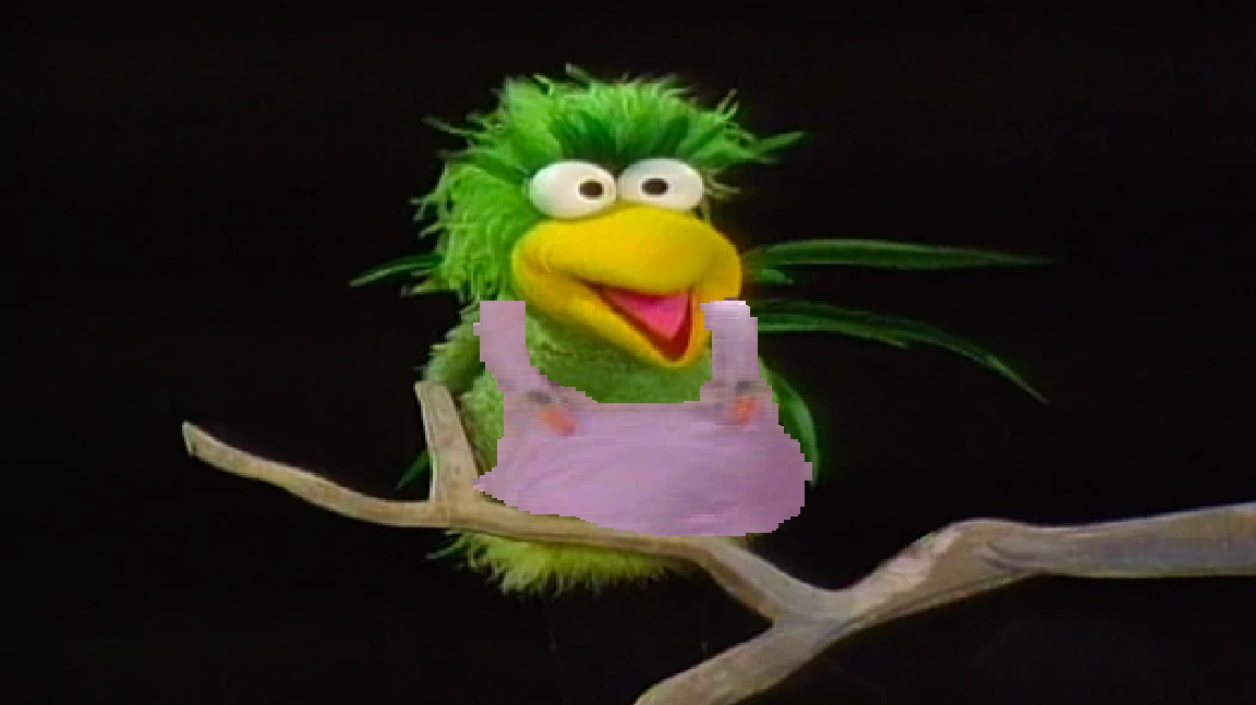 What if Clyde Bird Wears Little Bunny Foo-Foo's Overalls from Wee Sing ...