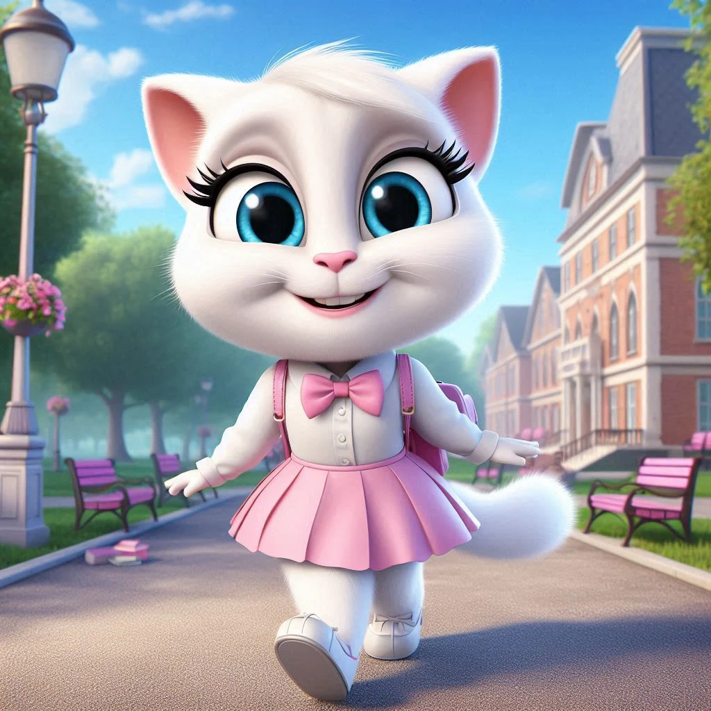 Talking Angela as a school girl (Bing AI) by MaxietheFox2005 ...