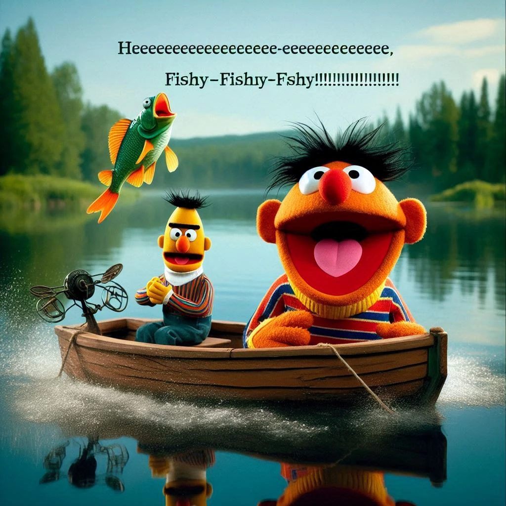 BERT AND ERNIE GO FISHING by mnwachukwu16 (DeviantArt stuff) | Fan art ...