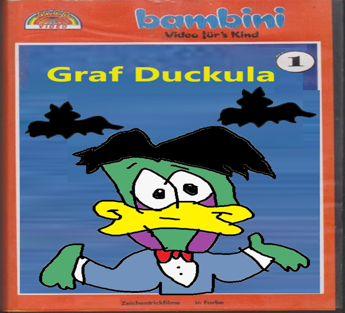 MCP Video - Bambini Video - Graf Duckula (Count Duckula) (1992 VHS cover) (Germany, Austria and ...