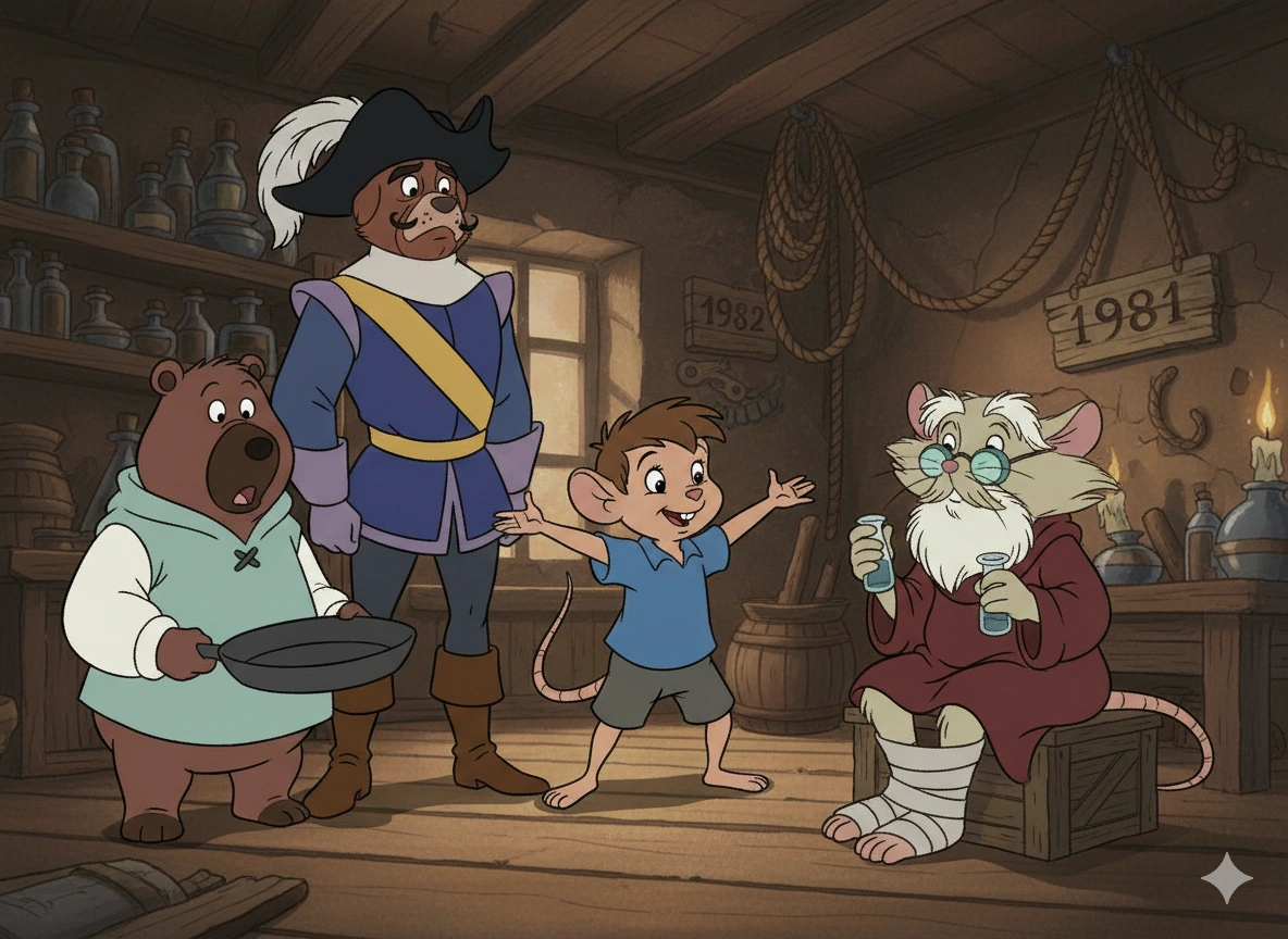 1982 Martin Brisby and Mr. Ages with 1981 Monsieur de Treville and 1981 ...