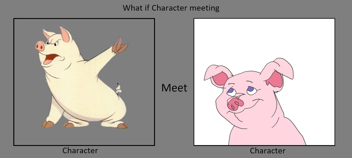 What if Snowball (Animal Farm) meets Wilbur (Charlotte's Web) by ...