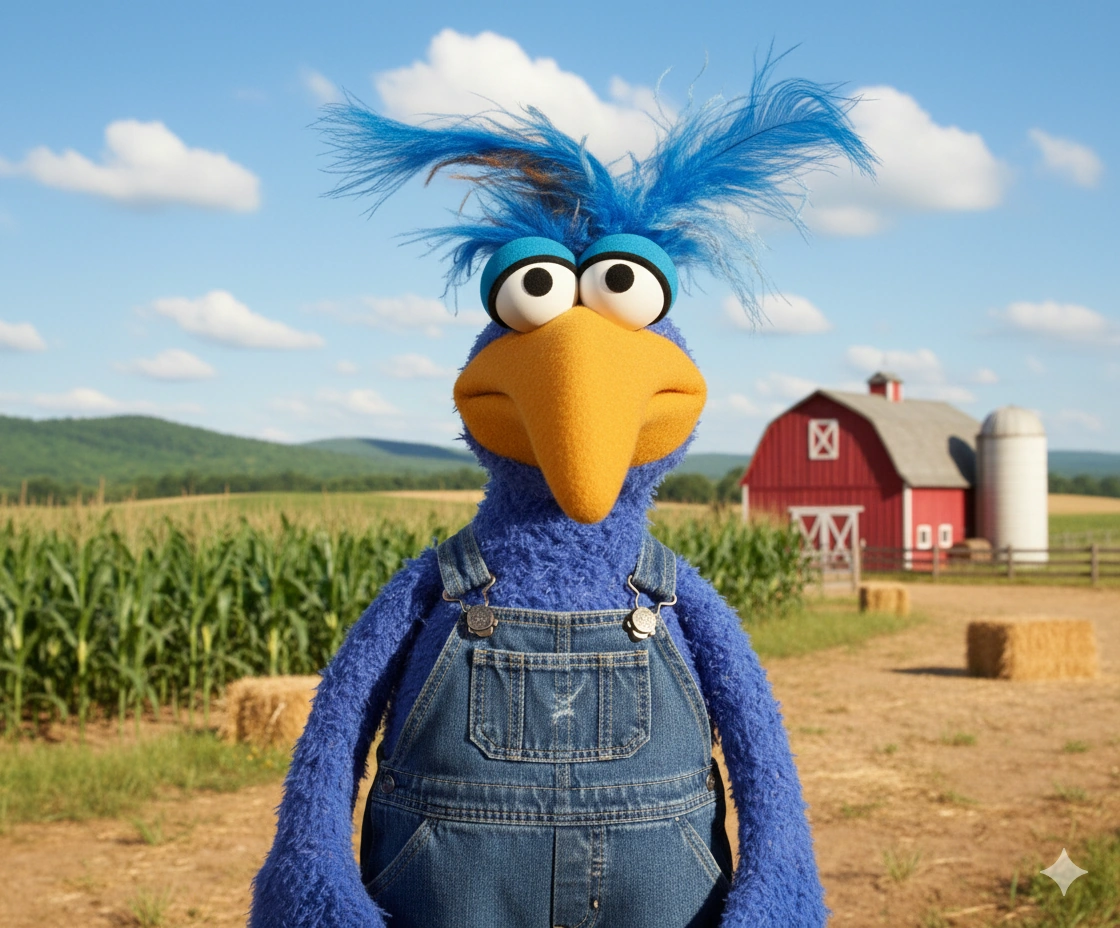Mel Bird (The Muppet Movie) On the Farm (AI stuff) | Fan art Fun Wiki ...