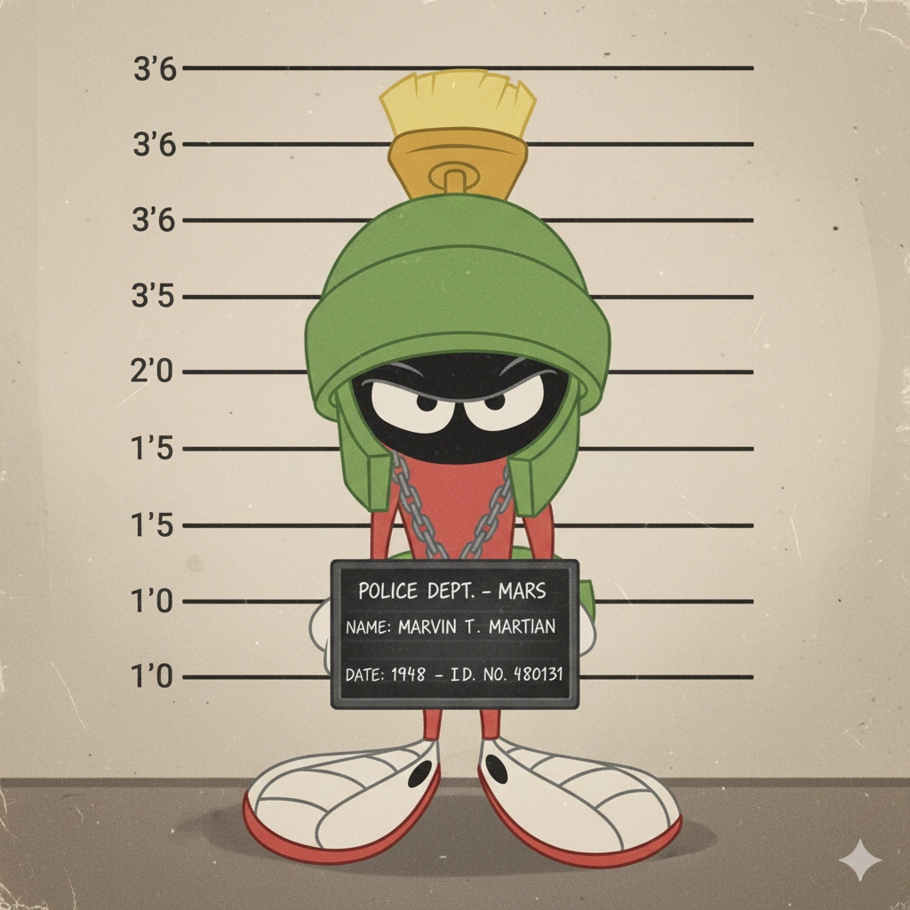 Marvin the Martian from Looney Tunes Mugshot since 1948 (Gemini) | Fan ...