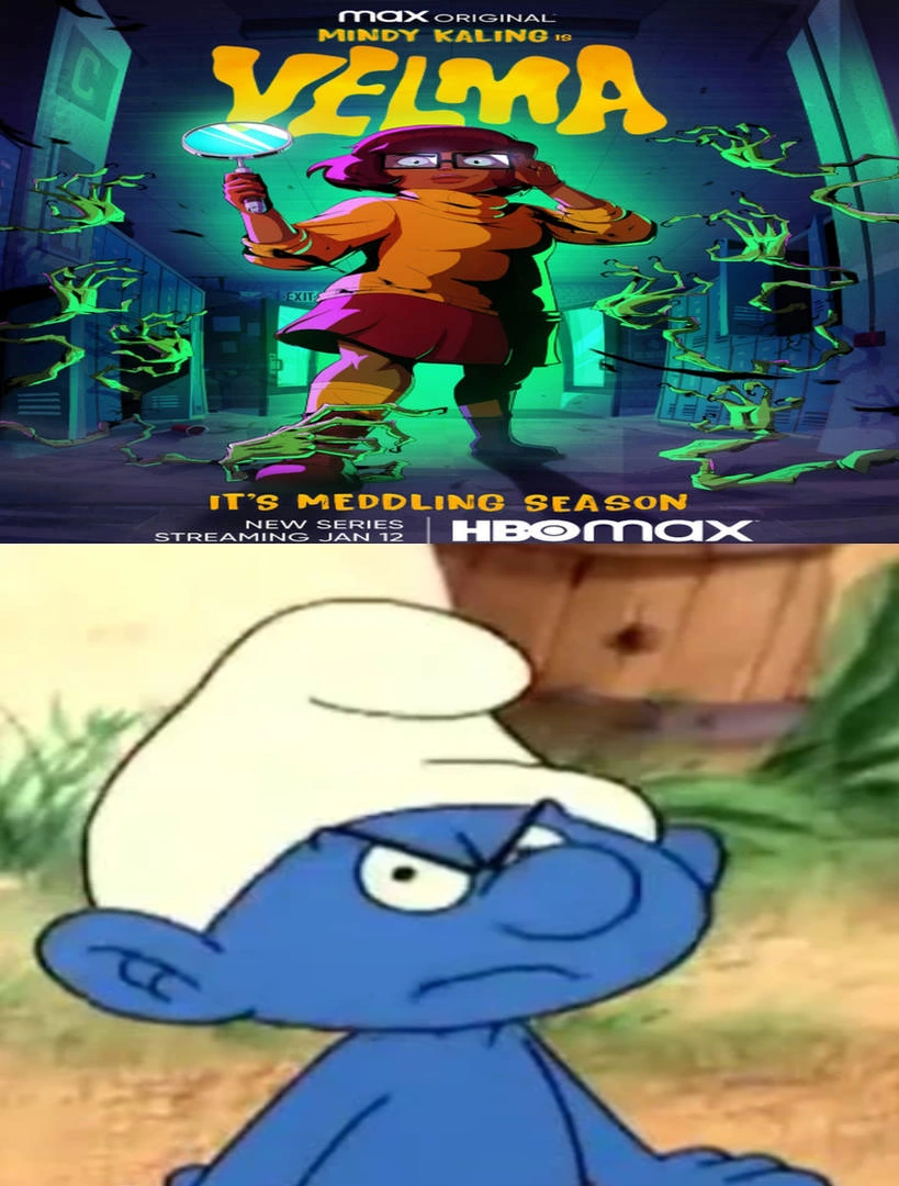 Grouchy Smurf Hates Velma (2023) by MaxietheFox2005 (DeviantArt stuff ...