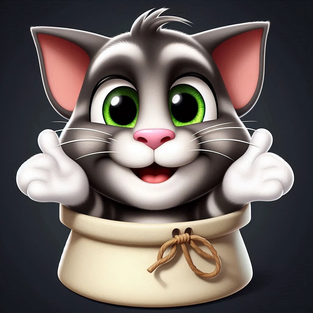 Talking Tom in the bag (AI stuff) | Fan art Fun Wiki | Fandom