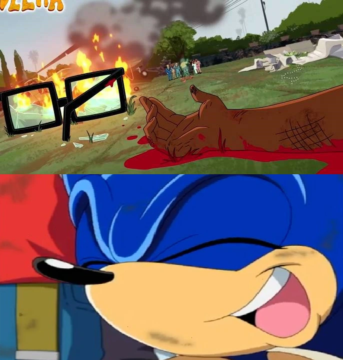 Sonic is happy at 2023 Velma's death by MaxietheFox2005 (DeviantArt ...