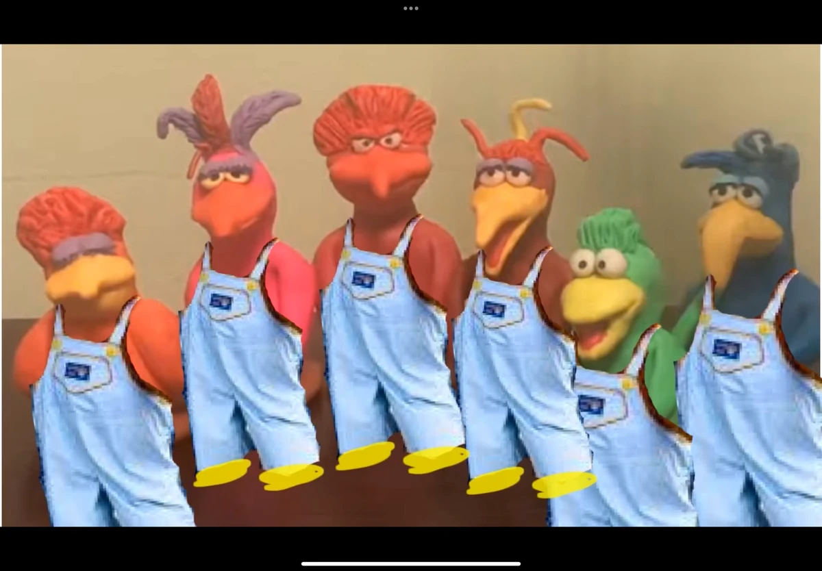 The Clay Muppet Birds Wear Overalls | Fan art Fun Wiki | Fandom
