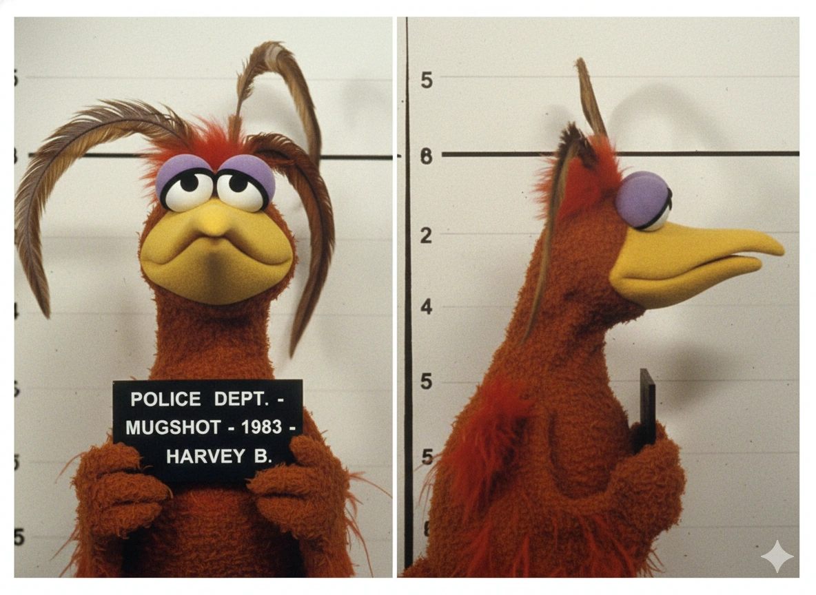 Harvey Bird Mugshot since 1983 (Gemini) | Fan art Fun Wiki | Fandom