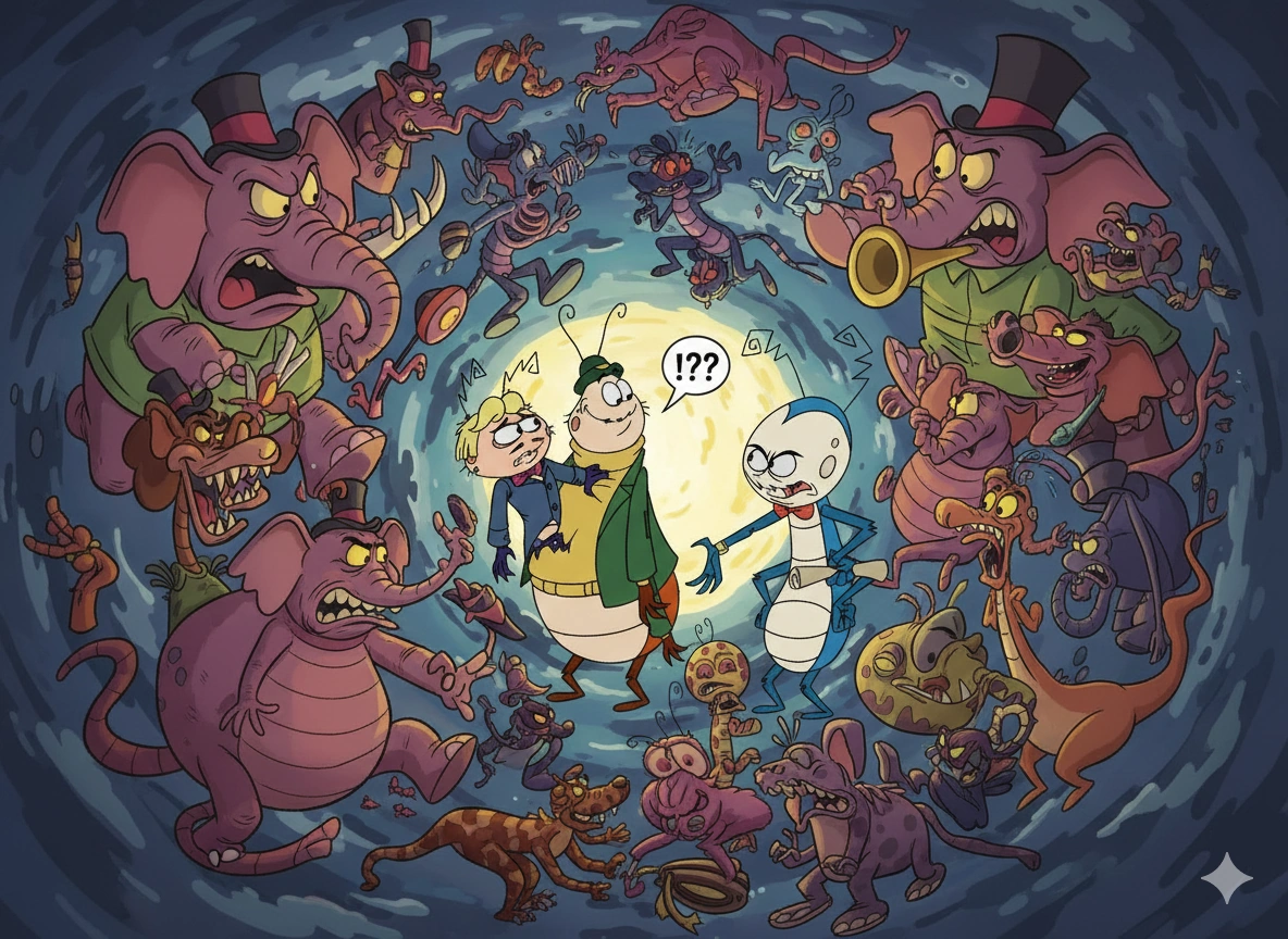 RoboRoach characters's nightmare of Heffalumps and Woozles (Gemini ...