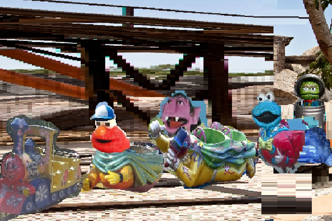 Children's train rides with Unforgetable Muppets (Amusement Park Rides ...