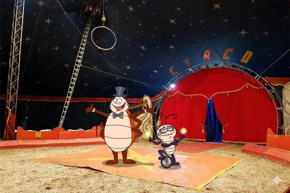 Rube Roach and Reg Roach in the circus show | Fan art Fun Wiki | Fandom