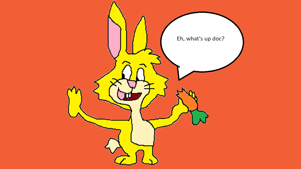 Rabbit Imitates Bugs Bunny by ShaneALF1995 (DeviantArt stuff) | Fan art ...