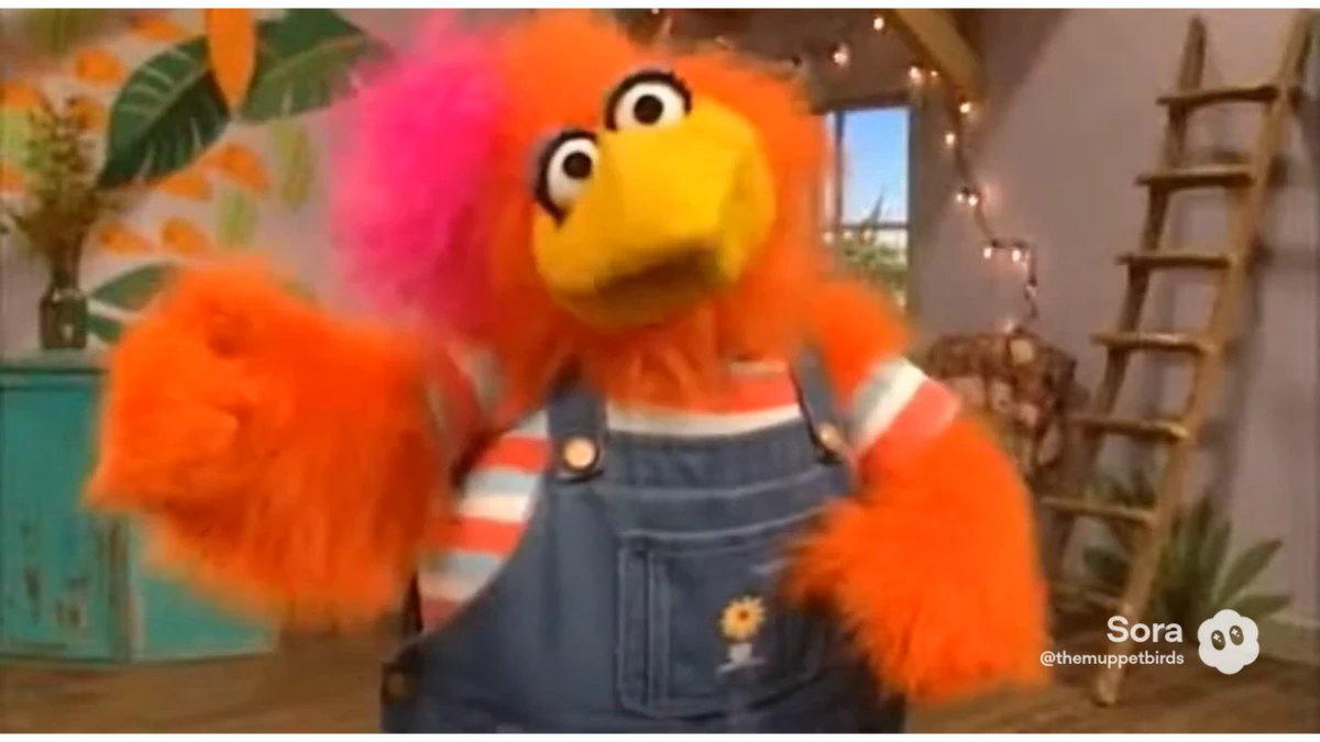 Doris Bird wears overalls (alternate version, Sora 2 V2) | Fan art Fun ...