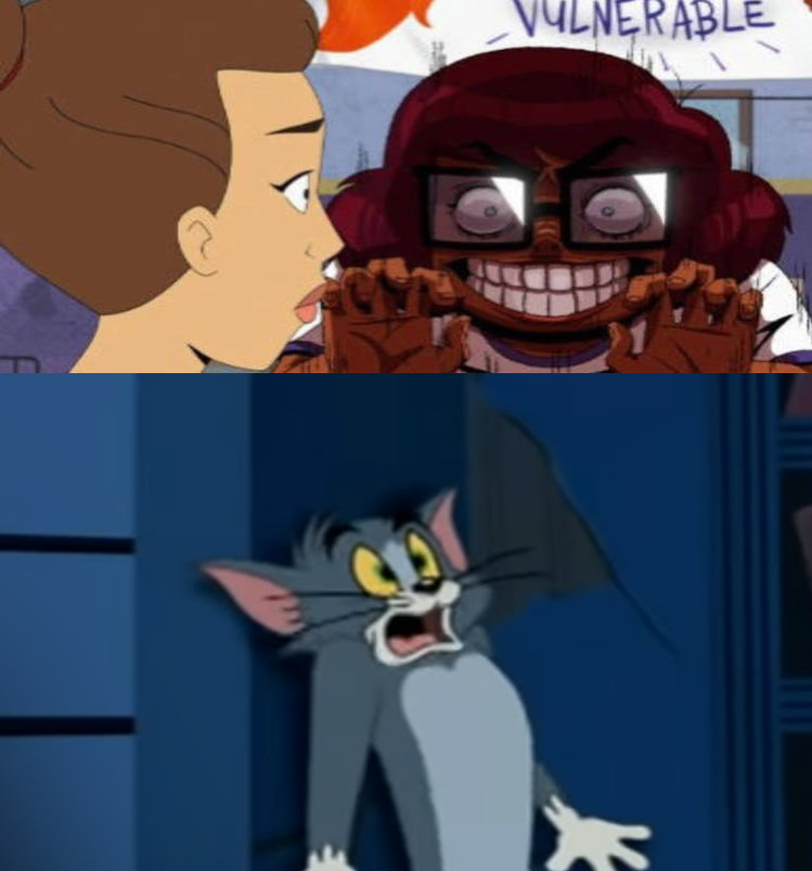 Tom Cat Is Scared Of Scary Velma By Maxiethefox2005 Deviantart Stuff