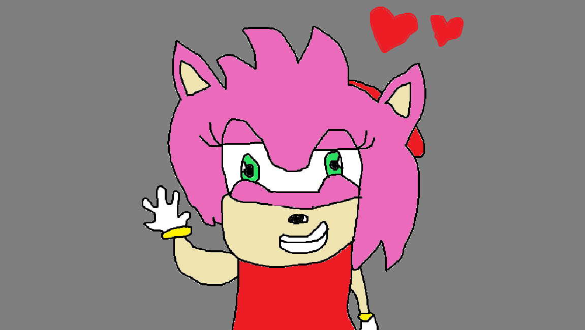Amy Rose's sassy nervous smile (Sonic the Hedgehog fanart stuff) | Fan ...