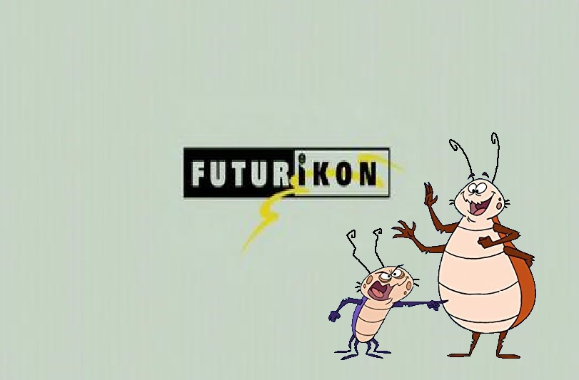 Futurikon Logo: Rube Roach and Reg Roach | Fan art Fun Wiki | Fandom