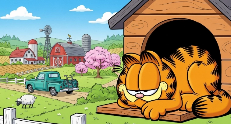 Garfield in the farm by MaxietheFox2005 (DeviantArt stuff) | Fan art ...