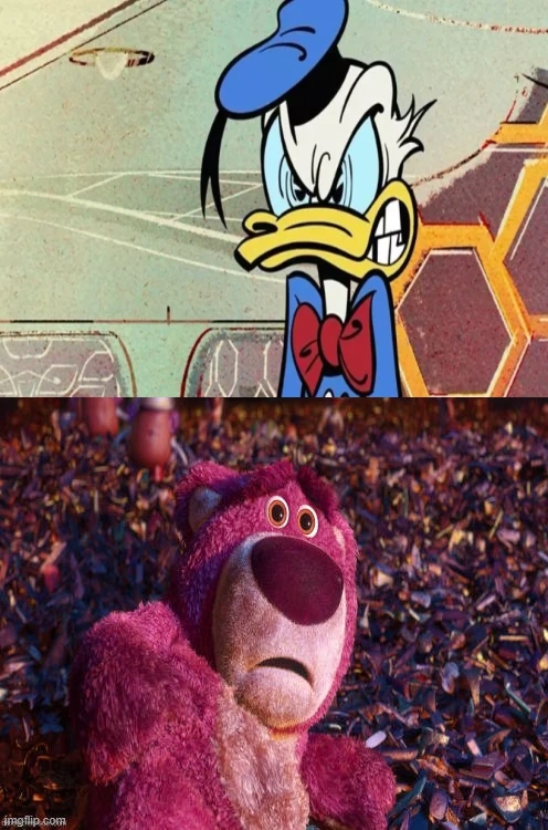 Donald Duck is angry at Lotso by MaxietheFox2005 (DeviantArt stuff ...