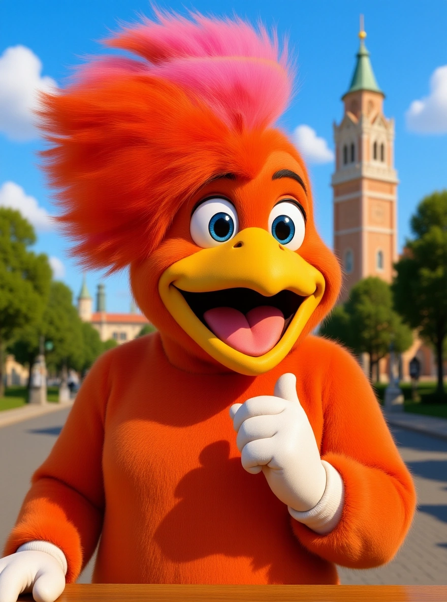 Doris Bird as a mascot in Disneyland | Fan art Fun Wiki | Fandom