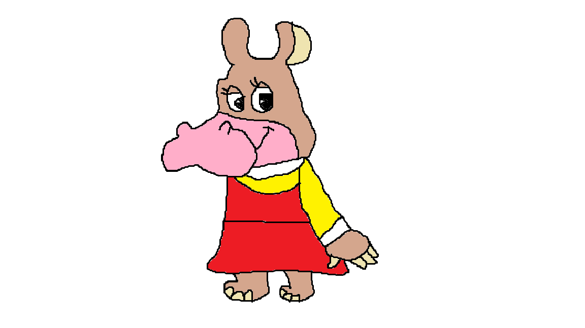 Hilda Hippo (Richard Scarry) in style of Hyacinth Hippo (art STUFF ...