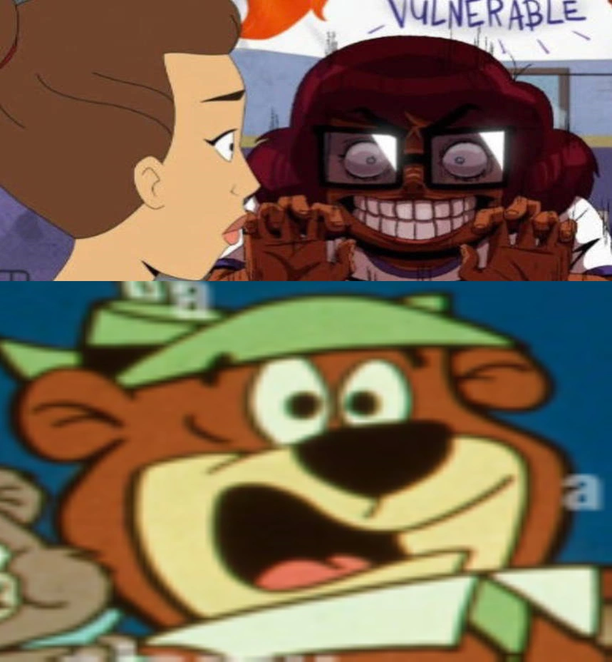 Yogi Bear is Scared of Scary Velma by MaxietheFox2005 (DeviantArt stuff ...