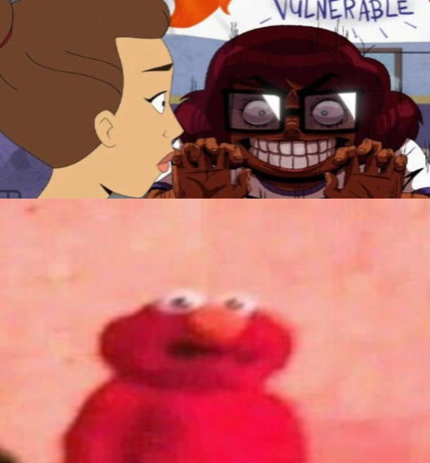 Elmo is Scared of Scary Velma by MaxietheFox2005 (DeviantArt stuff ...