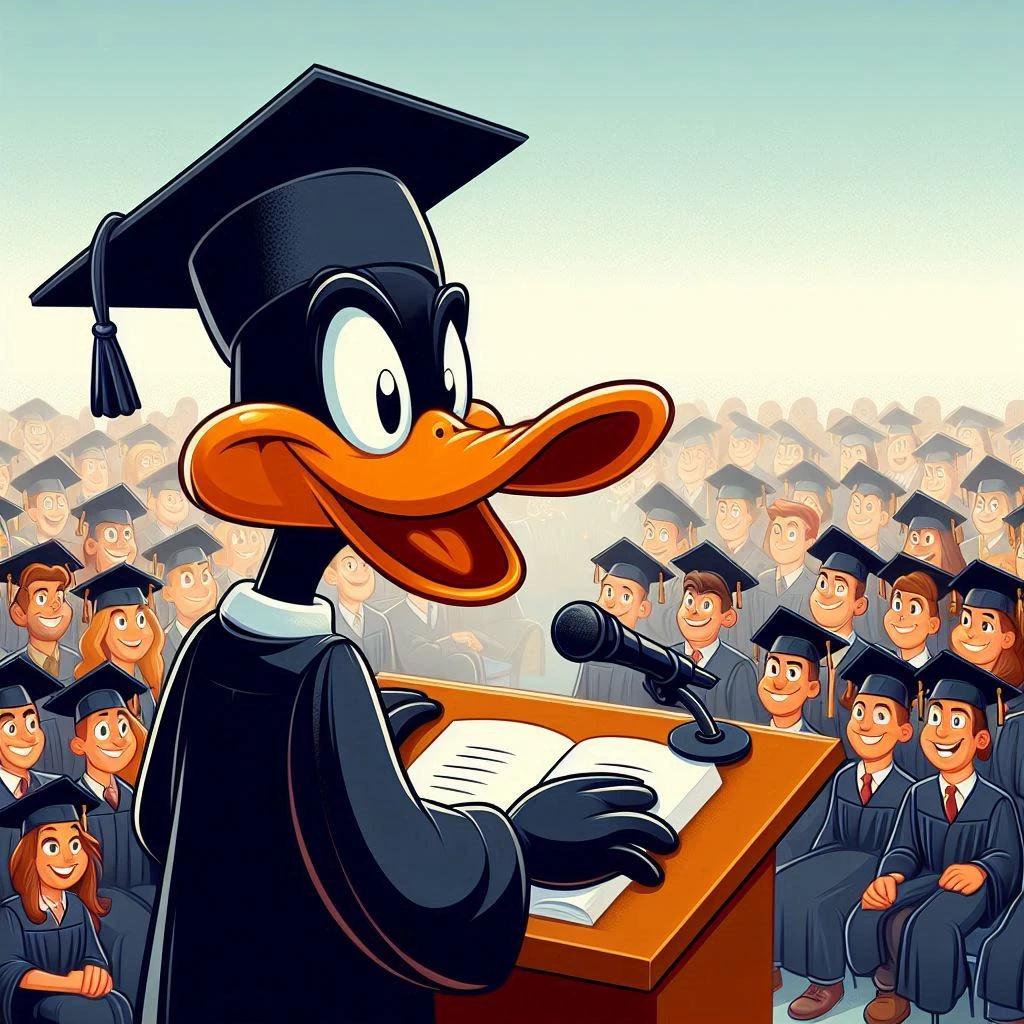 Daffy Duck's Graduation Speech (AI stuff) | Fan art Fun Wiki | Fandom
