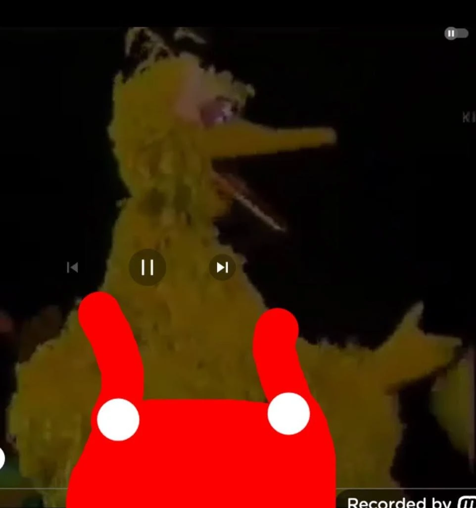 The Same Photo While I Eat Pizza Big Bird | Fan art Fun Wiki | Fandom