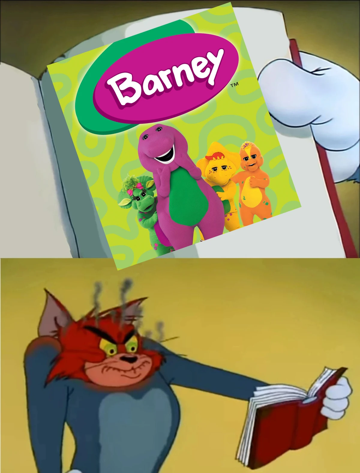 Tom Angry at Barney and Friends by MaxietheFox2005 (DeviantArt stuff ...