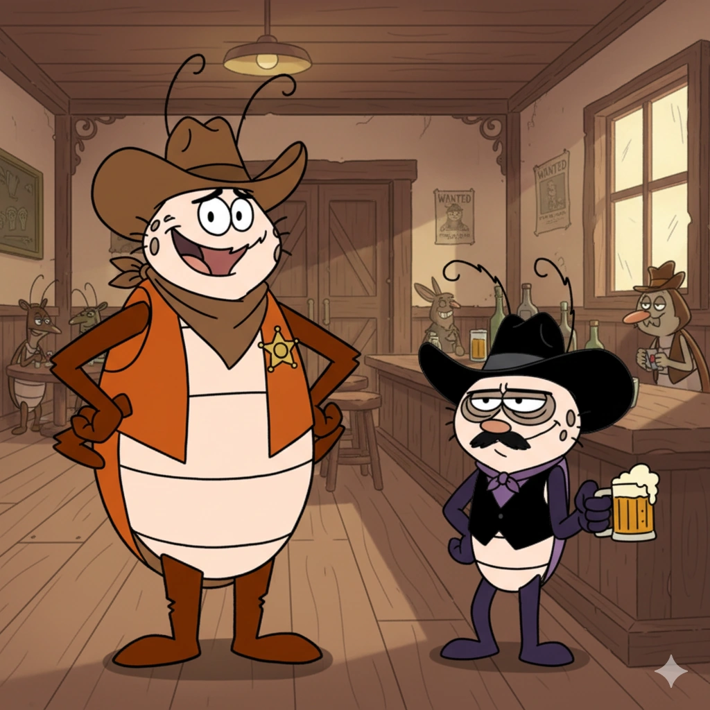 Rube Roach and Reg Roach in the Wild West (Gemini) | Fan art Fun Wiki ...